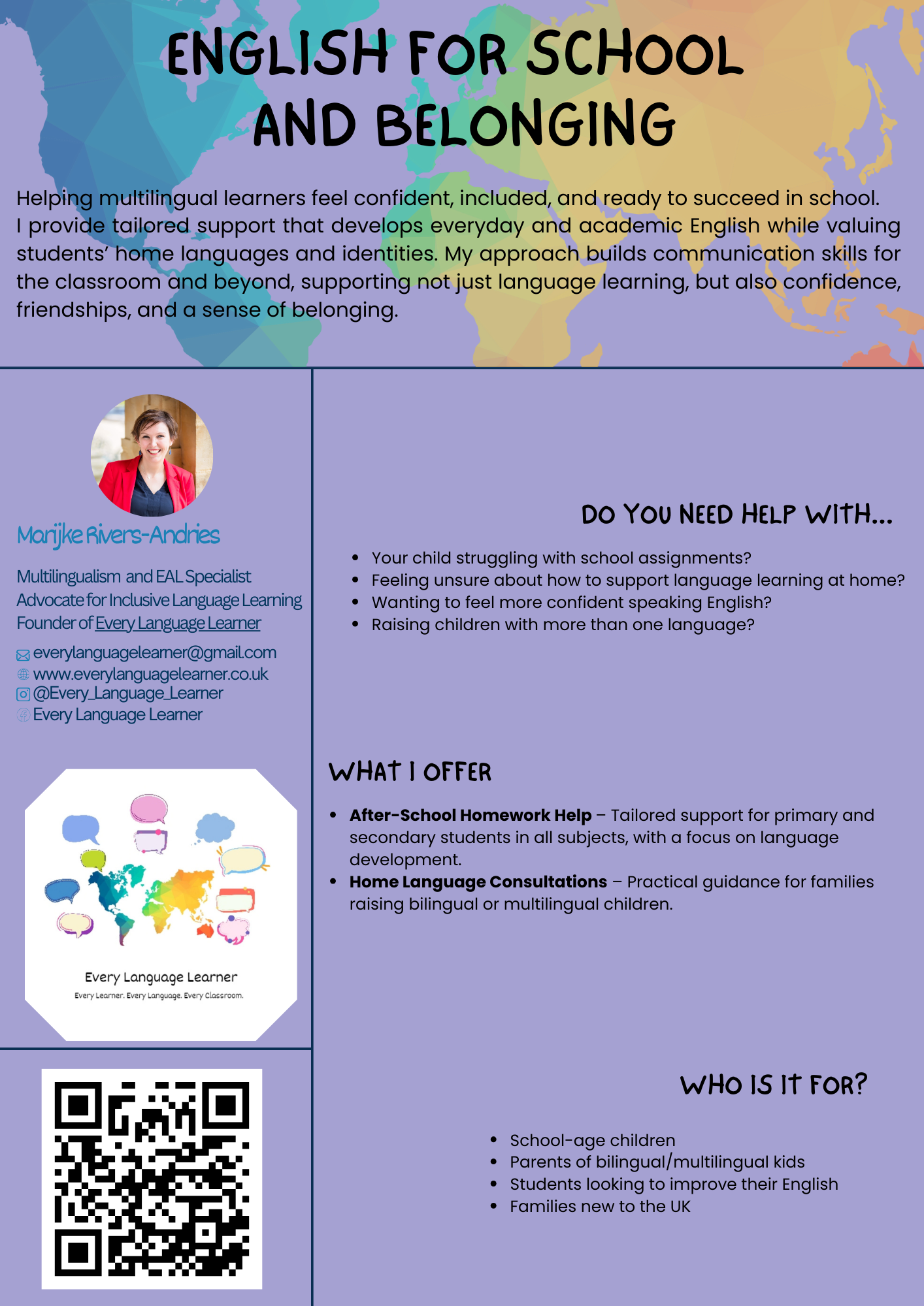 For Learning and Belonging – Every Language Learner